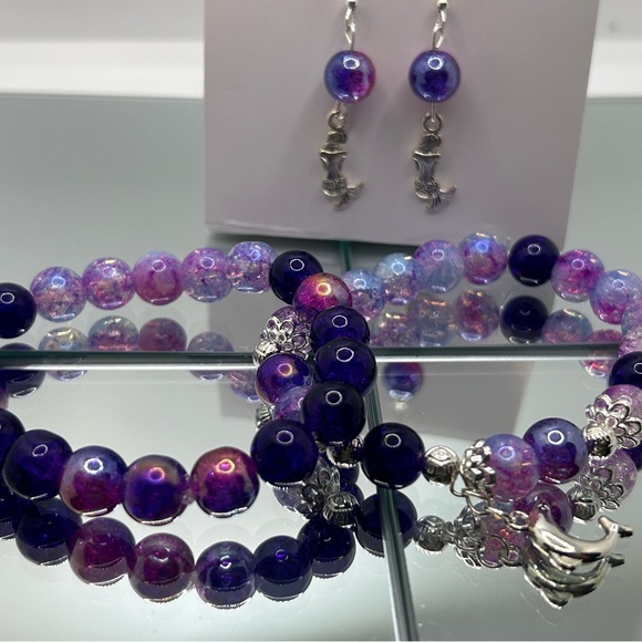 Hand Crafted | Jewelry | Glass Beads Jewelry Set W Earring | Poshmark